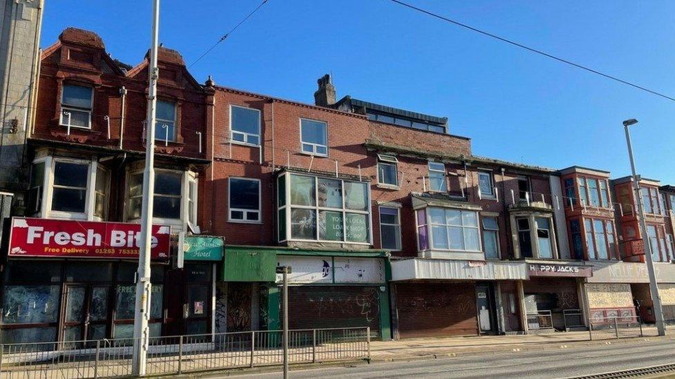 Blackpool neglected seafront buildings 'a scar' on resort - BBC News