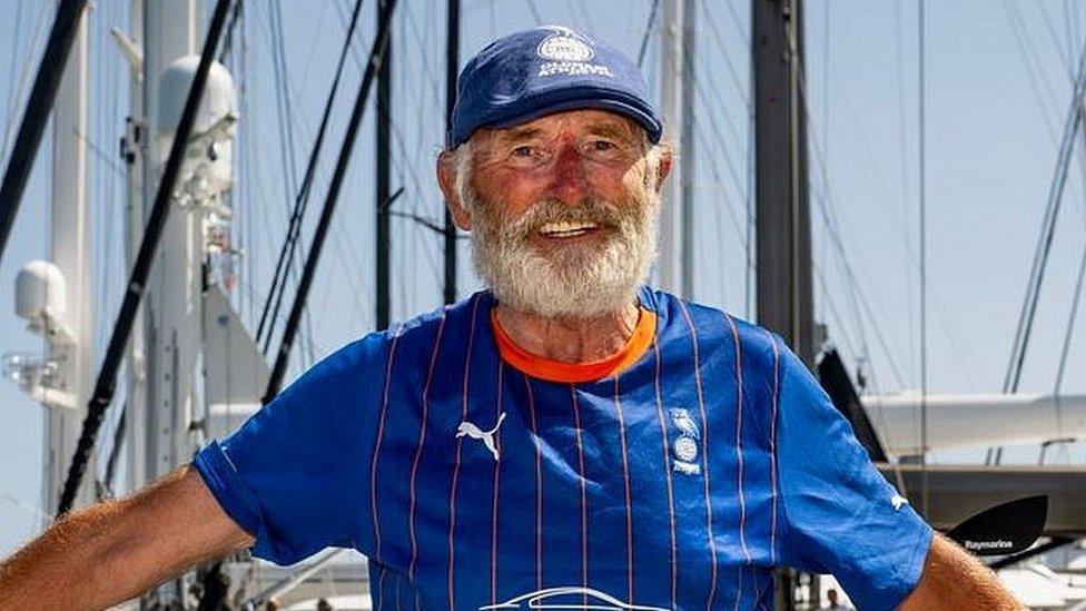 Oldest solo Atlantic rower to be honoured at Windsor Castle - BBC News