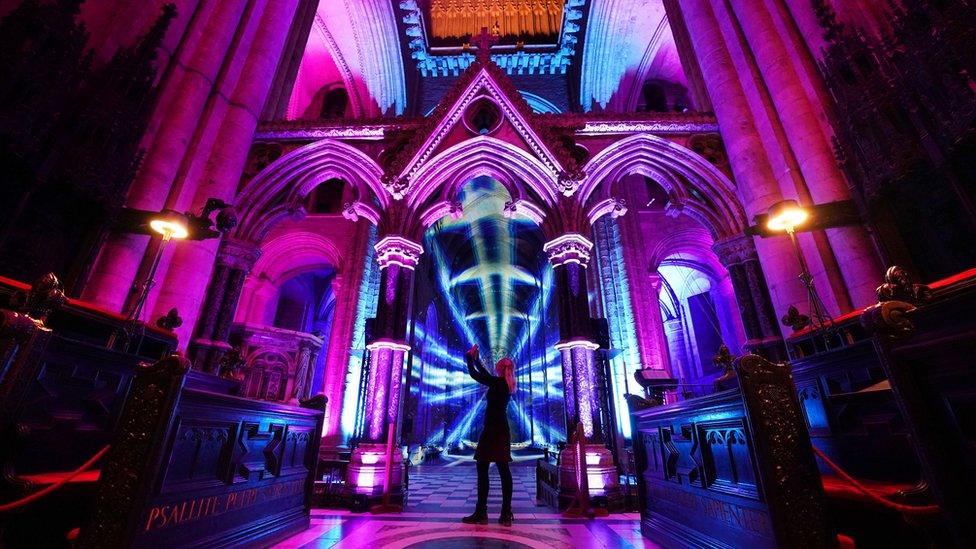 Durham Cathedral light show dazzles visitors with science spectacular ...