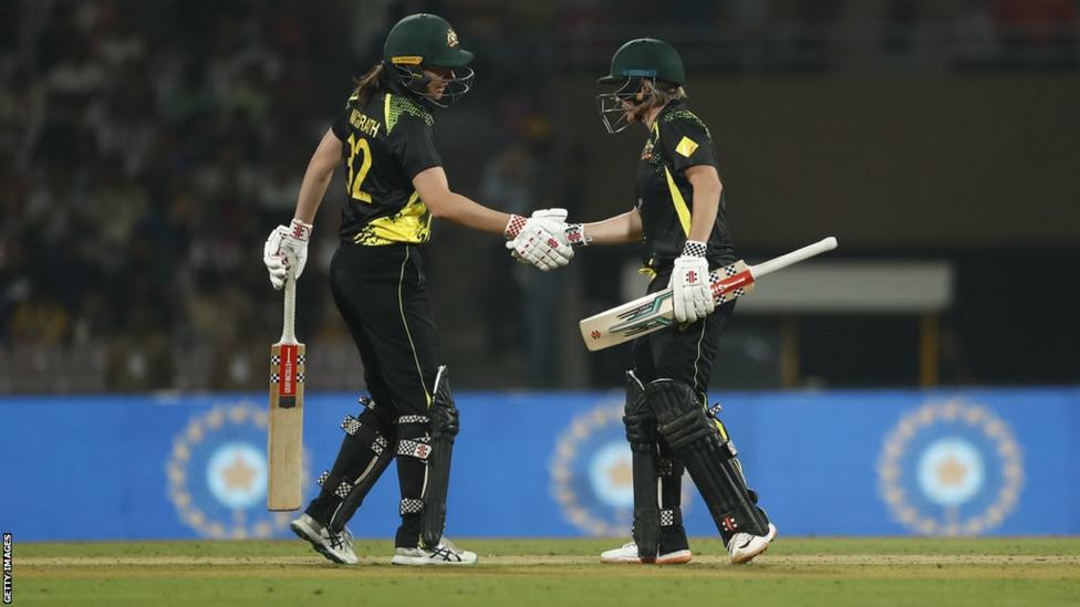 India v Australia: Kim Garth debuts for visitors in nine-wicket win in ...
