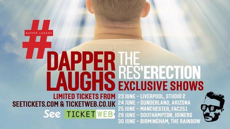 Dapper Laughs: My suicide tweet wasn't a joke - BBC News
