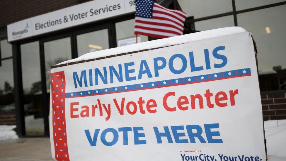 Minnesota voters cast first ballots of 2020 election - BBC News