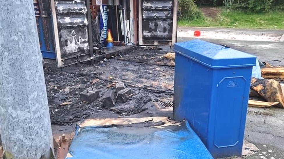 Disabled athletes' equipment destroyed by Dumfries fire - BBC News