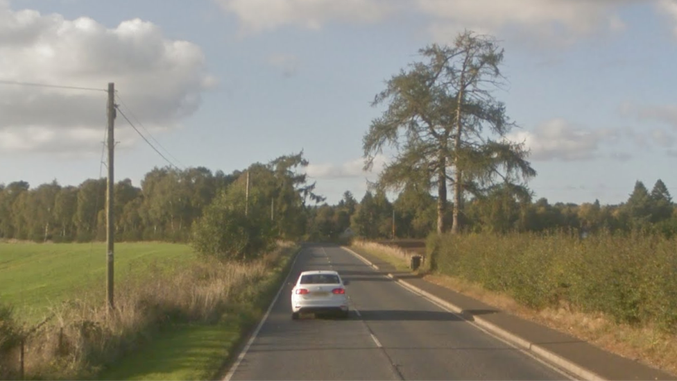 Motorcyclist dies after crash with car on A923 - BBC News