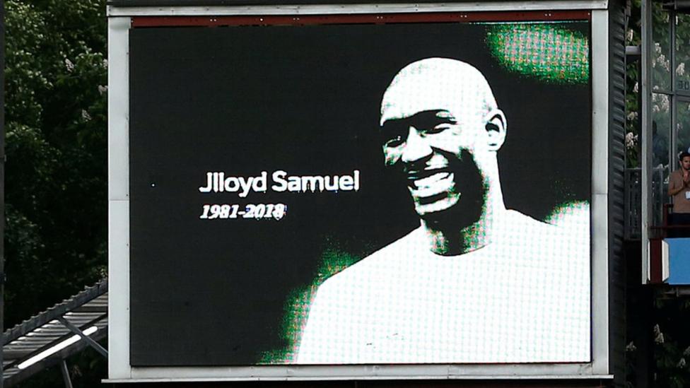 Jlloyd Samuel death: Footballer's body 'too burnt' for visual ID - BBC News