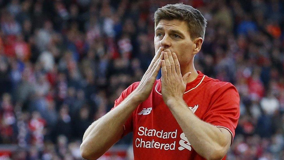 Liverpool fan given three-year ban over Steven Gerrard banner row - BBC ...