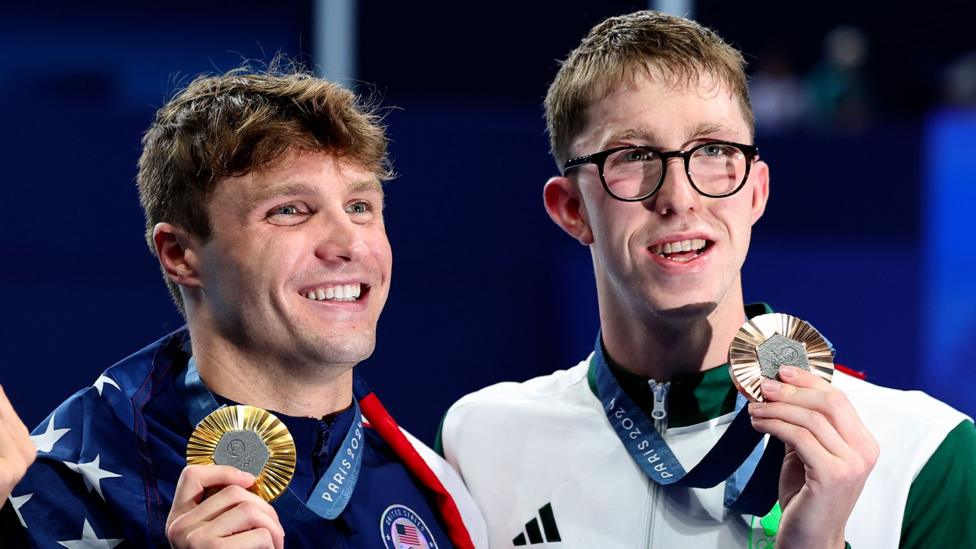 Olympics swimming: Daniel Wiffen third in 1500m final for second medal ...