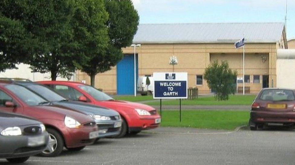 Prisoner climbs down from HMP Garth roof after more than 12 hours - BBC ...