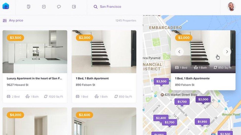 Rentberry's controversial property bid site expands in US - BBC News
