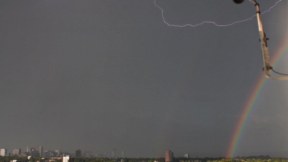 Incredible 'lightning rainbows' illuminate UK skies - BBC Weather