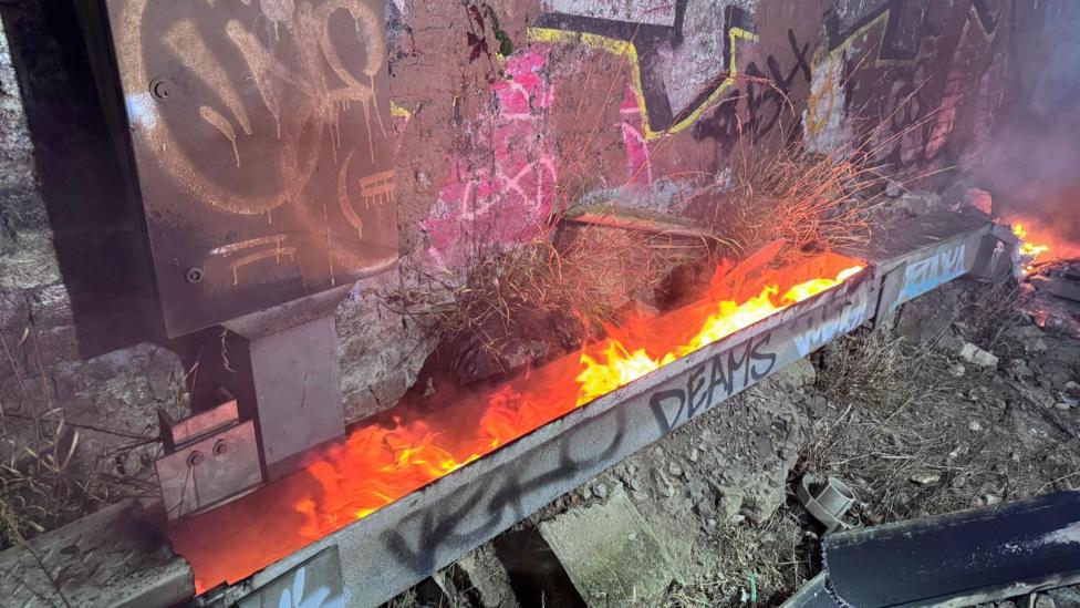 Brockley: Two lines reopen after trackside fire disruption - BBC News