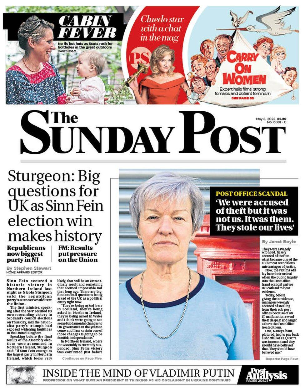 Scotland's papers: Sinn Fein election history and new Beergate memo ...