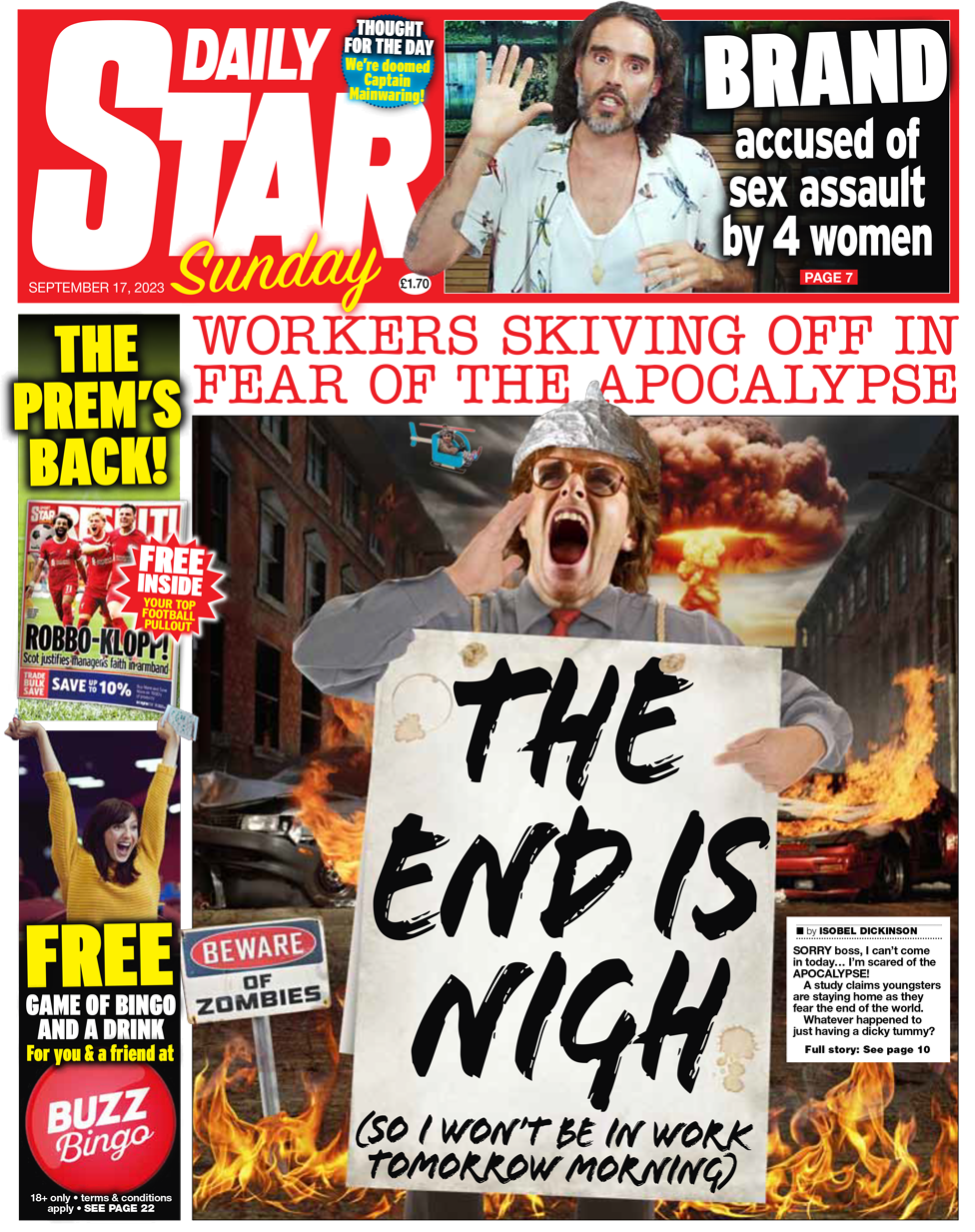 Russell Brand allegations and 'crisis-hit NHS' - BBC News