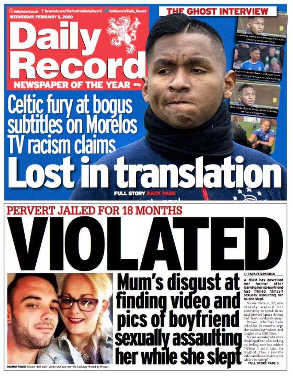 Scotland's papers: Cameron bodyguard's gun blunder and Morelos fury ...