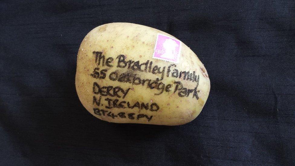Roastie from the postie: How a first class spud crossed Irish Sea - BBC ...