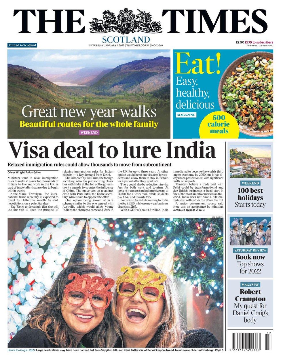 Scotland's papers: 'Knight fever' and 'The great Hogmanay getaway ...