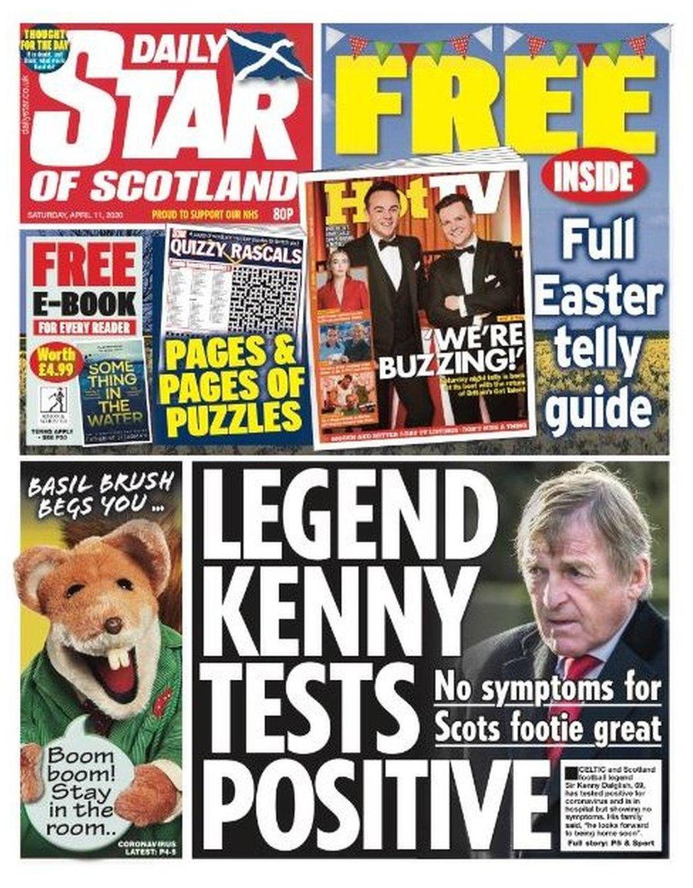 Scotland's papers: 'King Kenny' in hospital and vaccine hopes - BBC News
