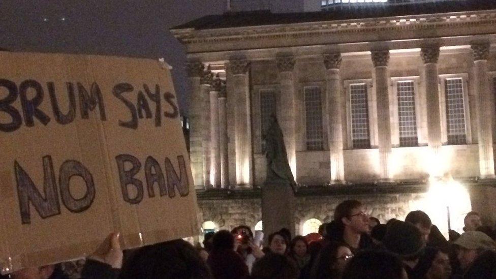 'Ban Trump from Birmingham', says Liam Byrne petition - BBC News