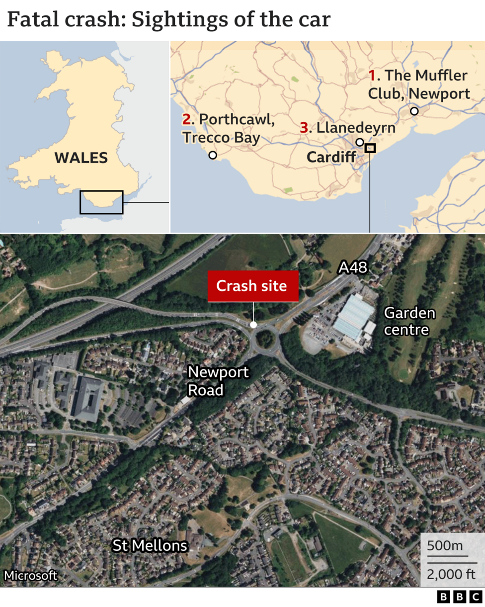 Cardiff car crash: Three of missing five found dead - BBC News