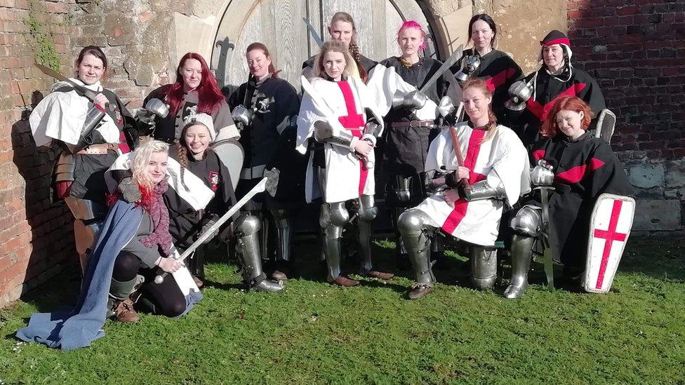 Sword blows make me strong, says Scotland's female knight - BBC News