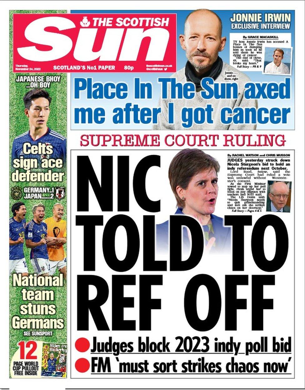 Indyref court ruling and Sturgeon's 'rallying cry' - BBC News