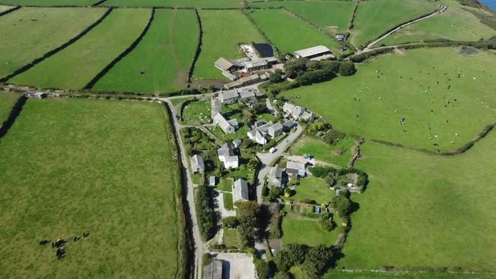 Hamlet of Trevalga 'sells for £16m' after row over lord's will - BBC News