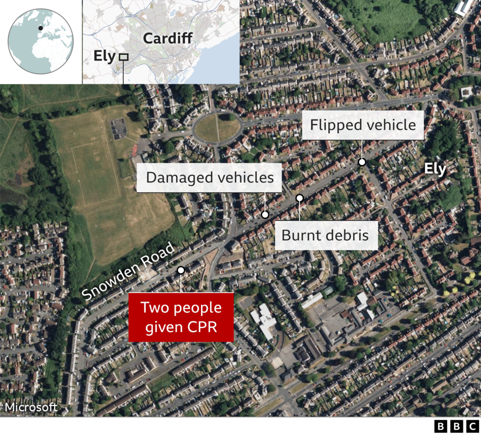 Cardiff riot: Two teenagers killed in crash before Ely disorder - BBC News