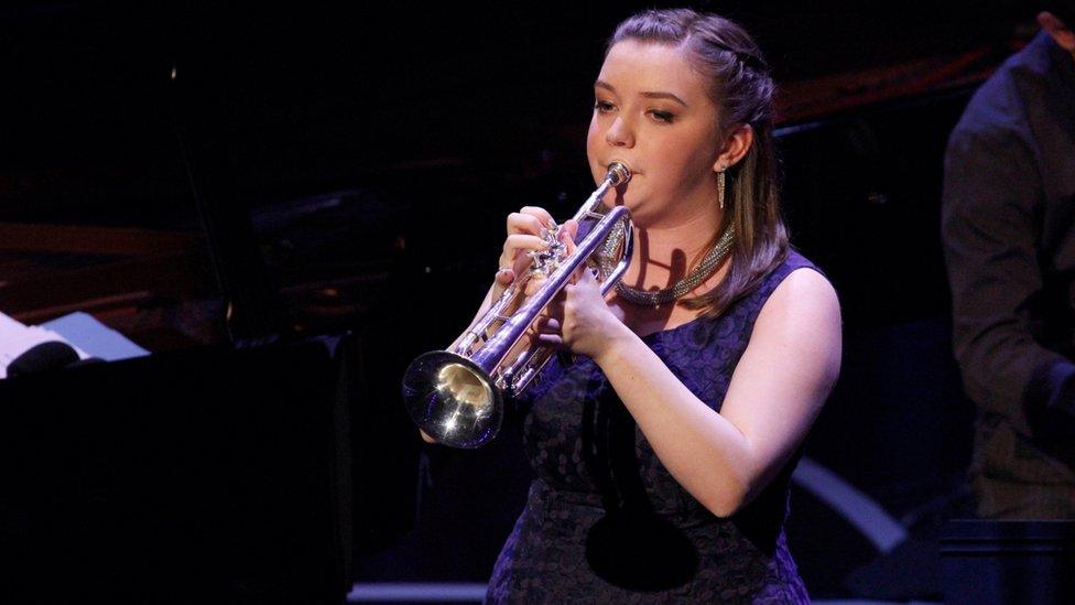 BBC Young Jazz Musician: Teenage trumpeter Alexandra Ridout wins - BBC News
