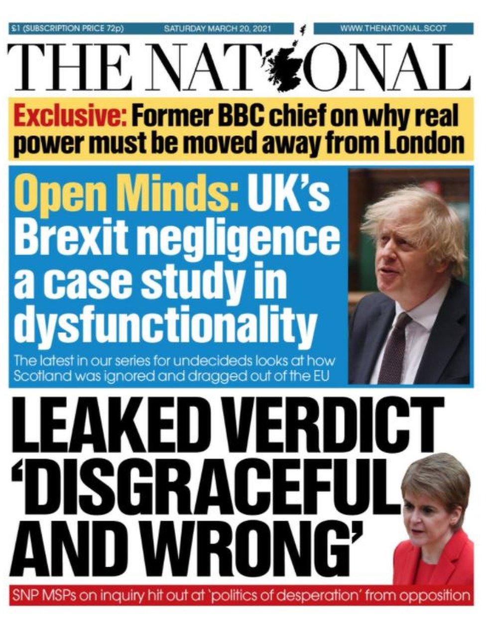 Scotland's papers: Sturgeon 'smear' claims and Old Firm fan warning ...