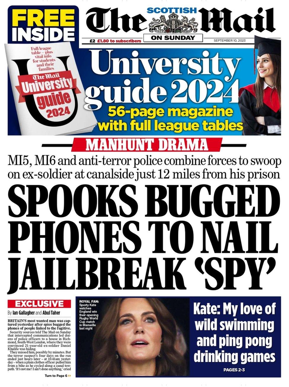 Scotland's papers: Terror suspect arrested and Scots in earthquake ...