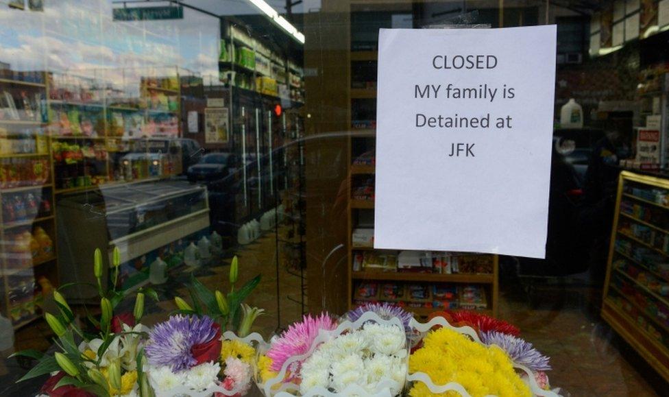 US entry ban: New York's Yemeni bodegas shut in protest - BBC News