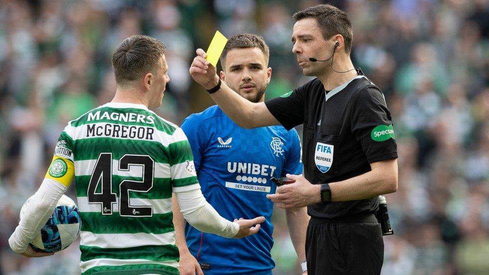Man charged over threats to Old Firm referee - BBC News