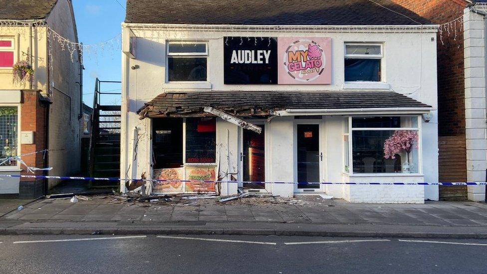 Audley restaurants targeted in vehicle attacks - BBC News