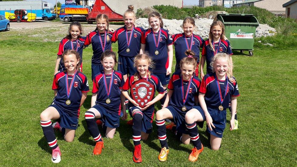 First Highland Girls Primary School Football Tournament - BBC News