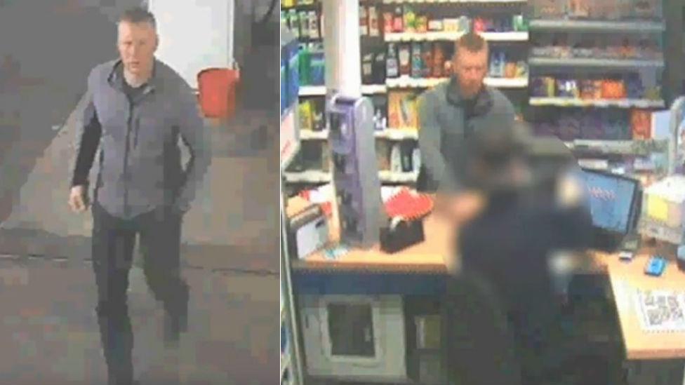 CCTV footage released in Crossford knife robbery investigation - BBC News