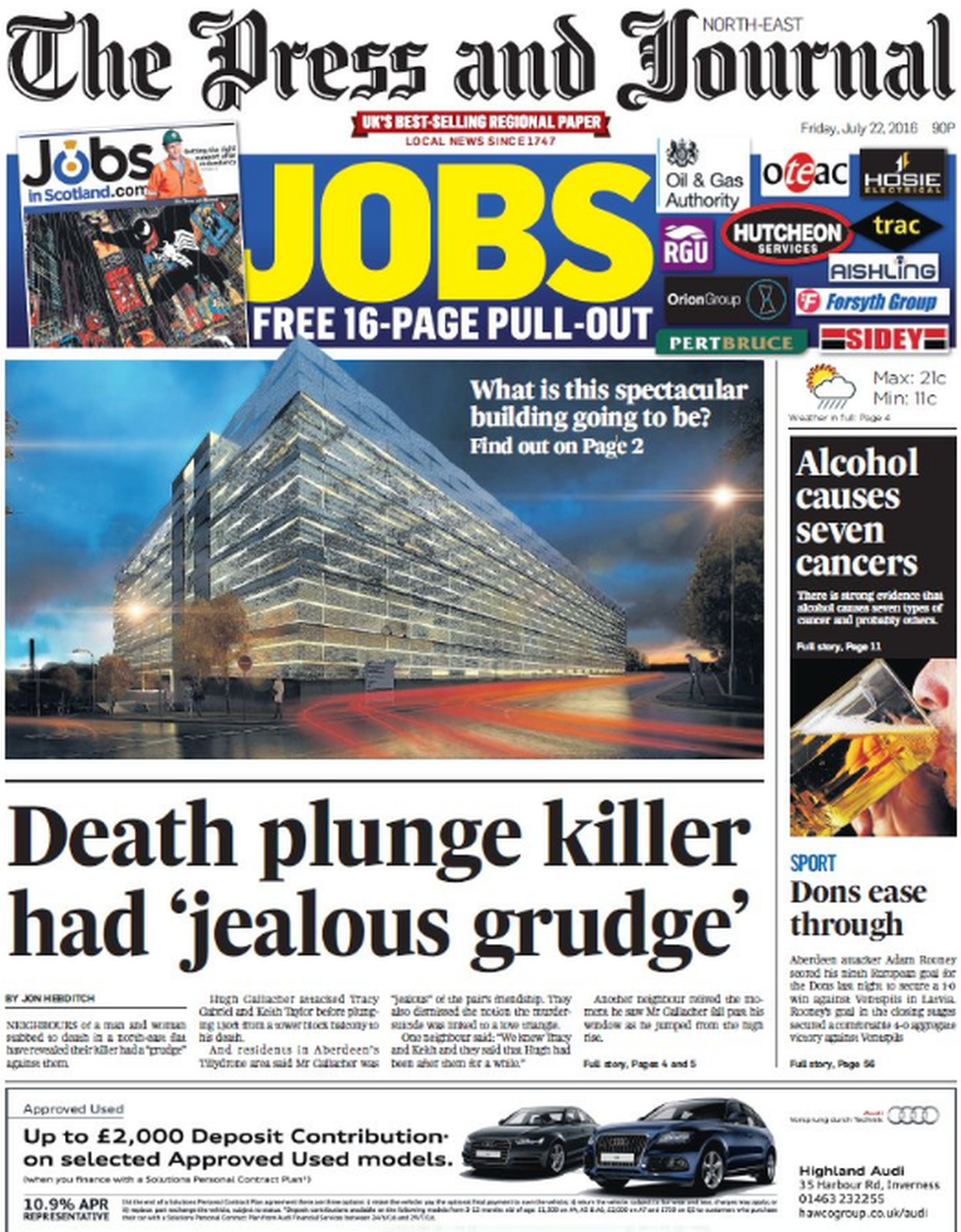 Scotland's papers: Charity shop cops and Marham kidnap plot - BBC News