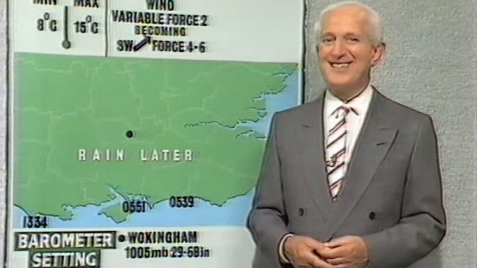 Pioneering TV weatherman Trevor Baker dies aged 94 - BBC News