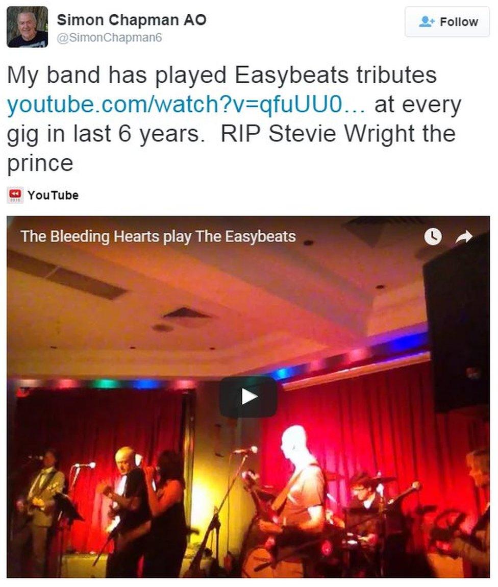 Tributes after Steve Wright of Australian 60s band Easybeats, dies ...