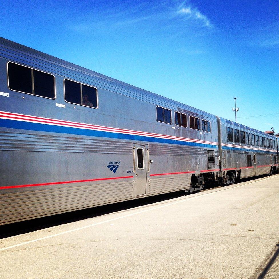 Writing - and rest - on America's rails - BBC News