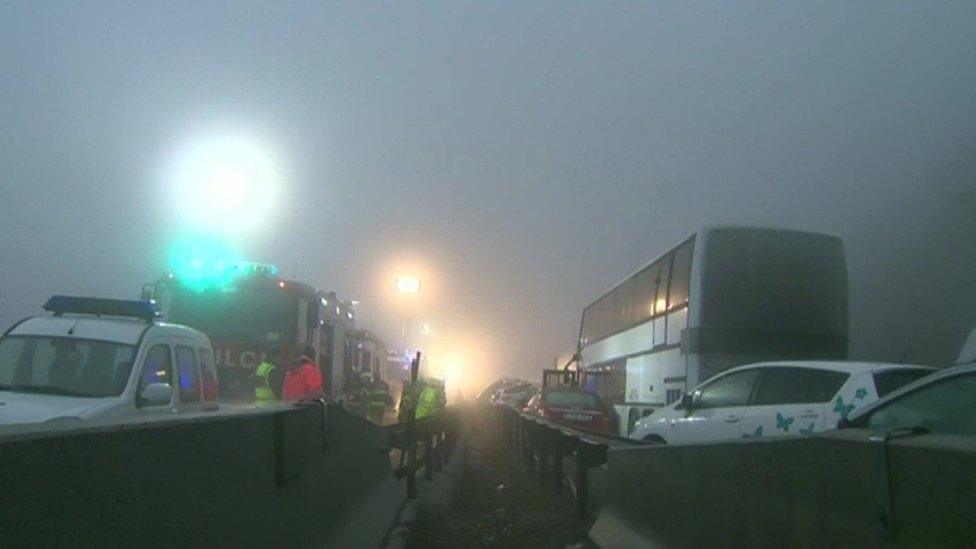 Slovenia 50-car pile-up leaves four dead - BBC News