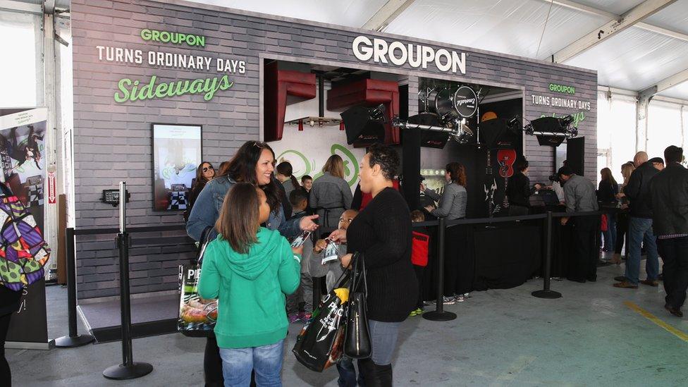 Groupon shares plunge on earnings and leadership change - BBC News