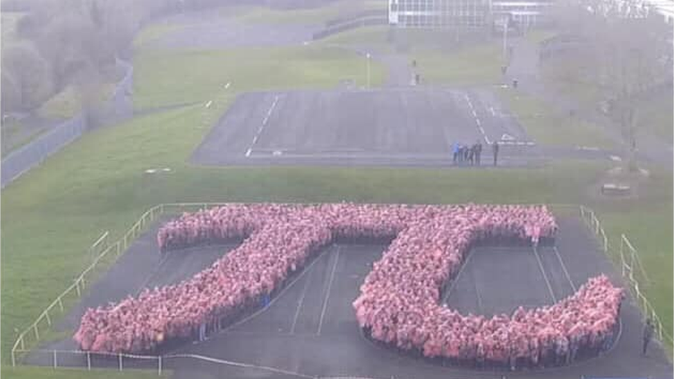 Lismore Comprehensive breaks human pi world record - BBC News