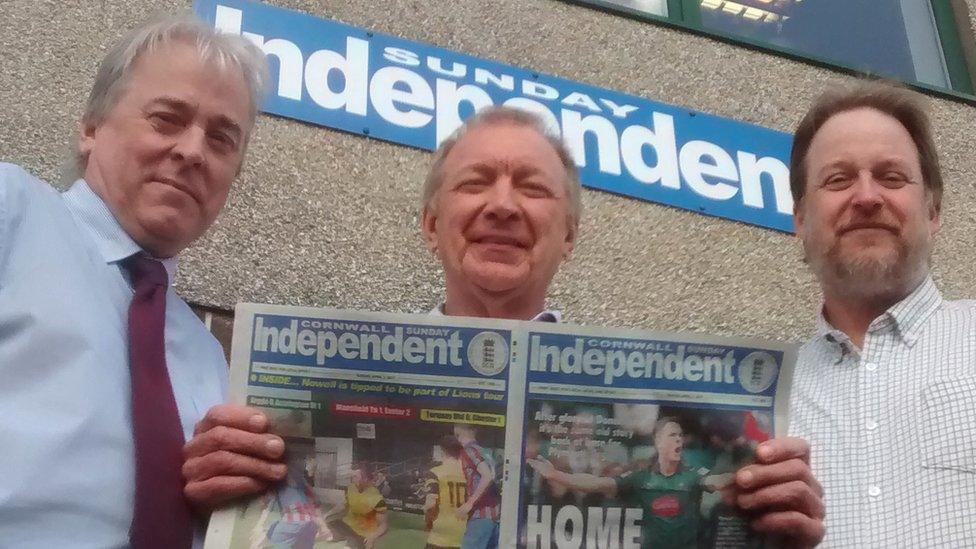 Cornwall's Sunday Independent newspaper saved from closure - BBC News