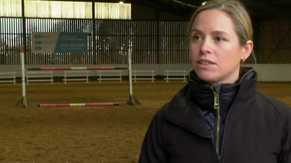 Joy as riding school for disabled students finds new horse - BBC News