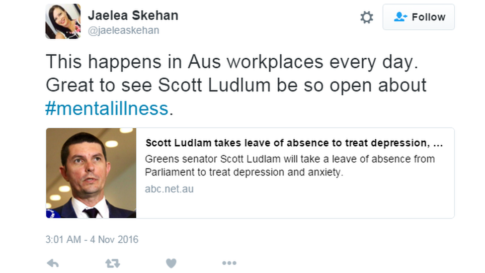 Scott Ludlam: Australian senator takes leave to treat depression and ...