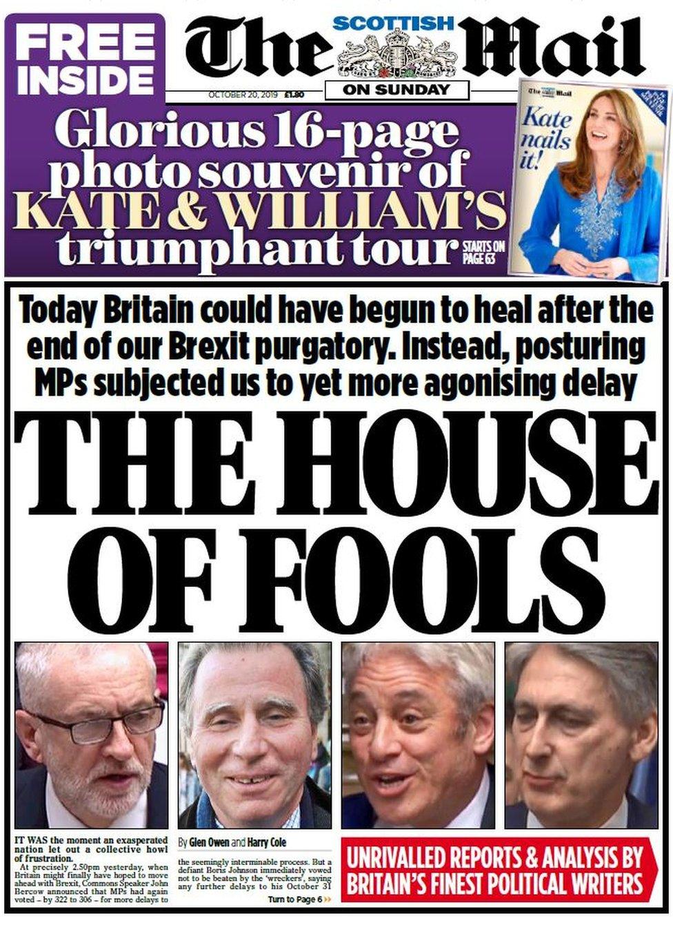 Scotland's papers: Brexit deal delay and whistleblower conduct probe ...