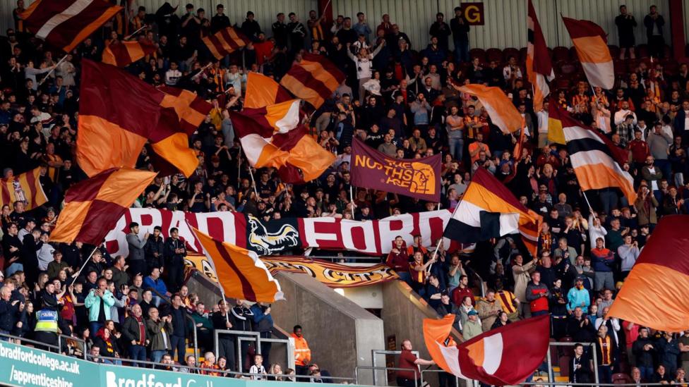 Bradford City: Two men arrested at games over racial abuse - BBC News