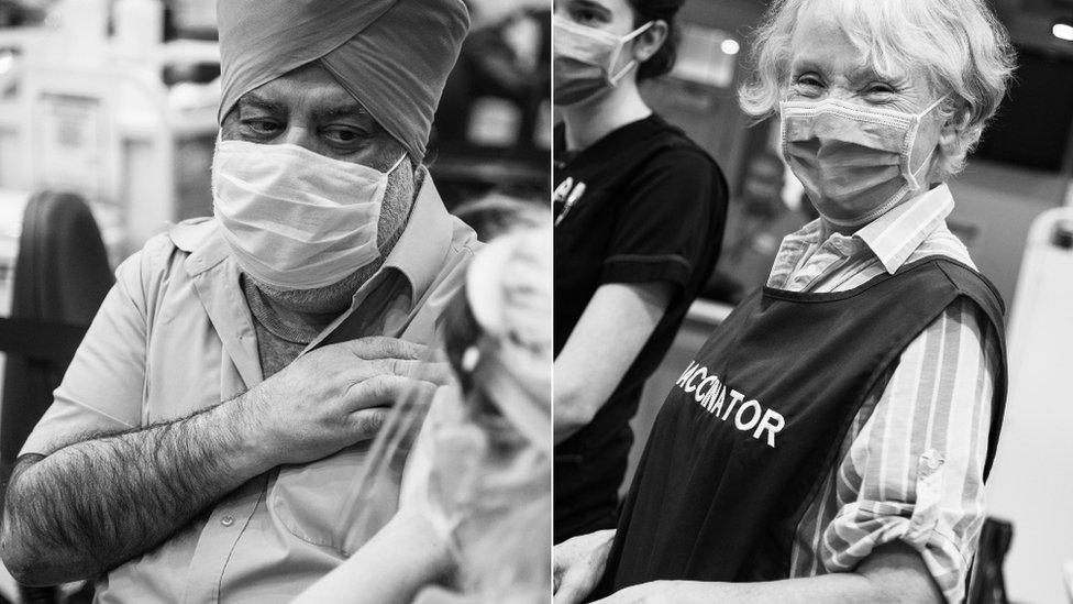 Covid vaccination: Photos from around the UK - BBC Newsround