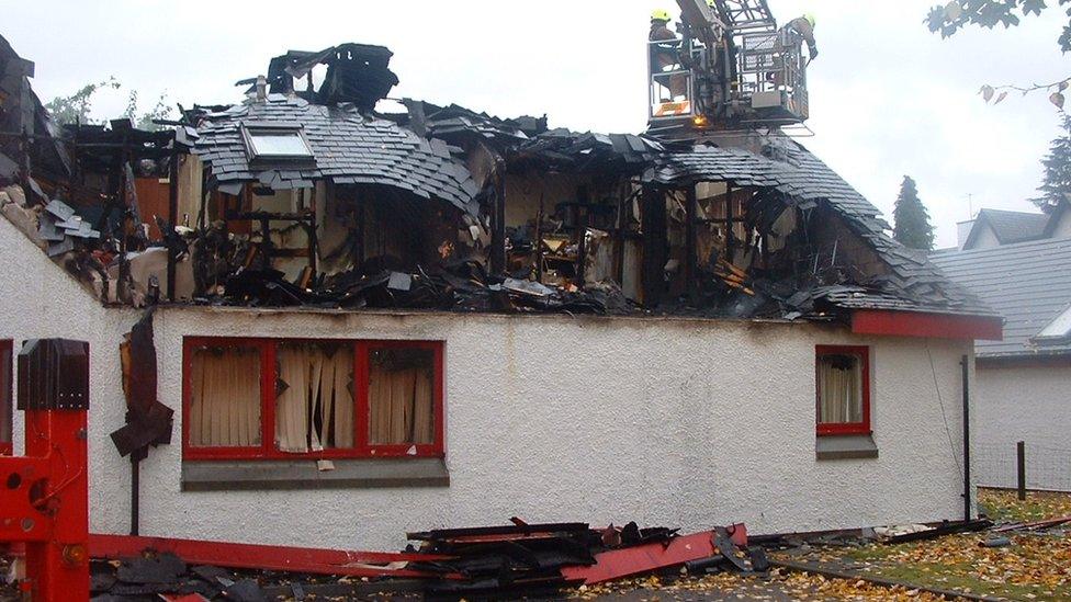 GP surgery set up in manse after health centre fire - BBC News