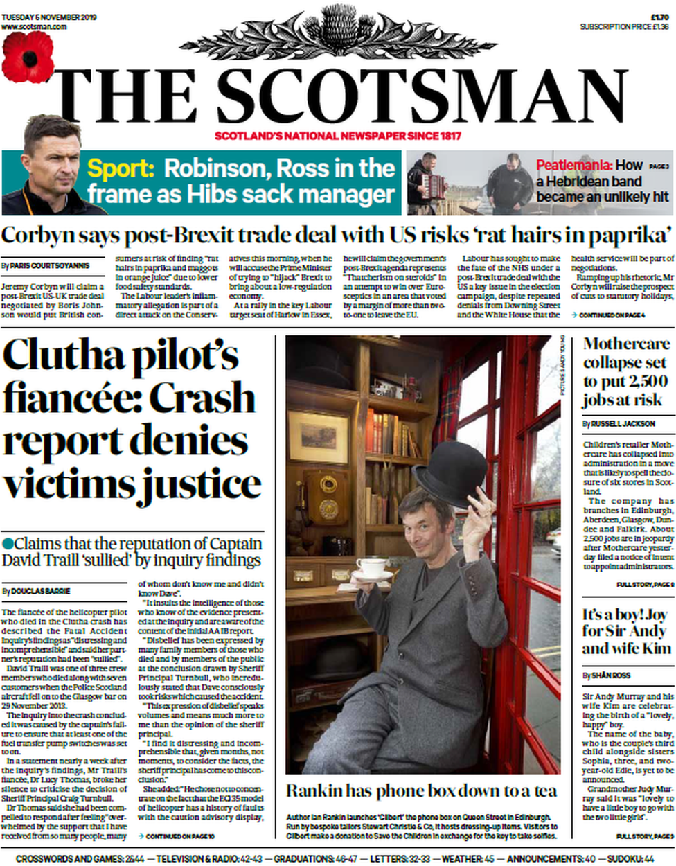 Scotland's papers: Home smear tests and pilot 'sullied' - BBC News